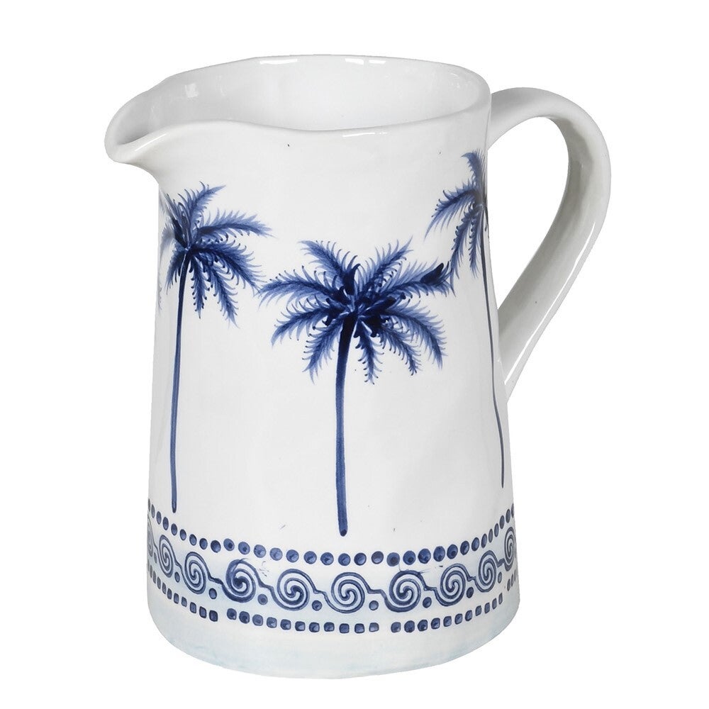 Blue Palm Tree Jug | Nook
