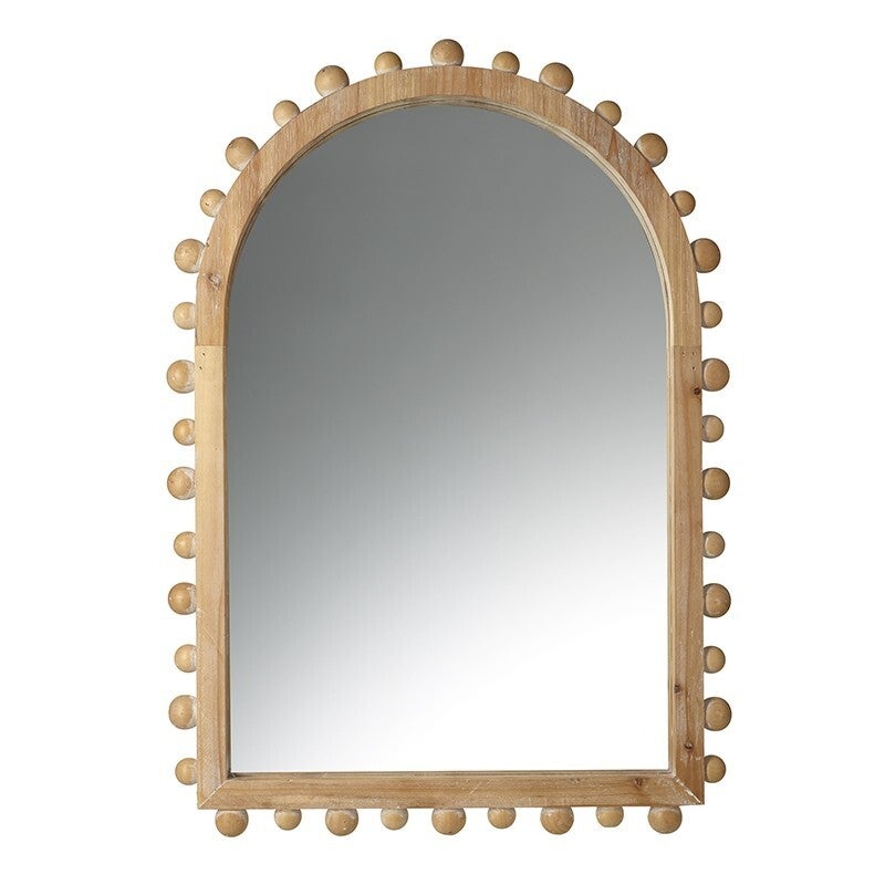 Arched Bobble Frame Wooden Mirror | Nook