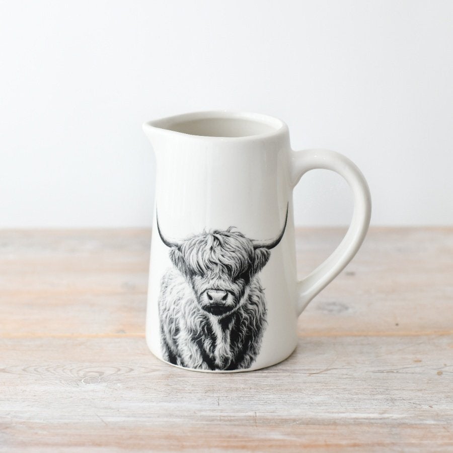 Glazed Highland Cow Jug | Nook