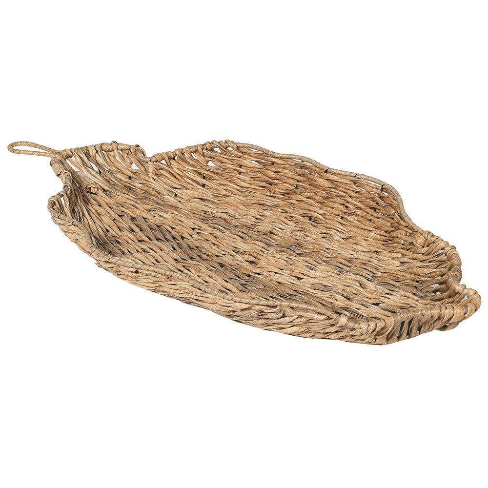 Rattan Effect Leaf Tray | Nook